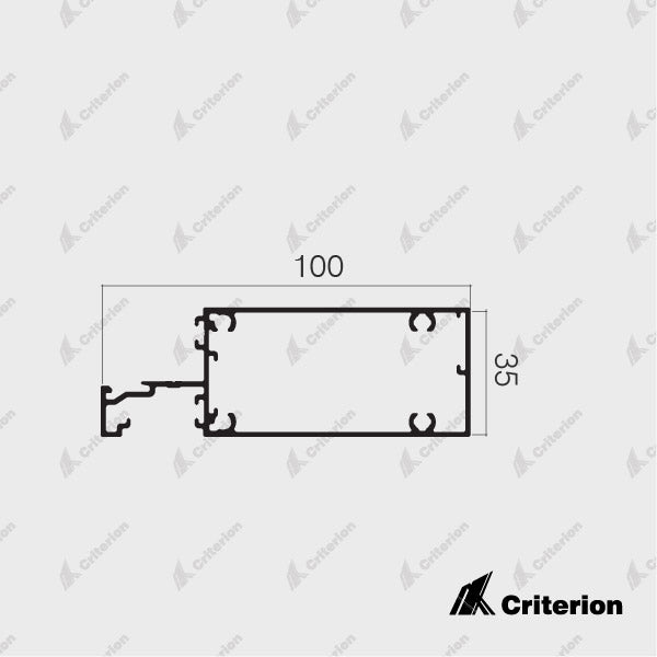CI-P2283 OFFSET GLAZING TRANSOM SILL - Criterion Industries