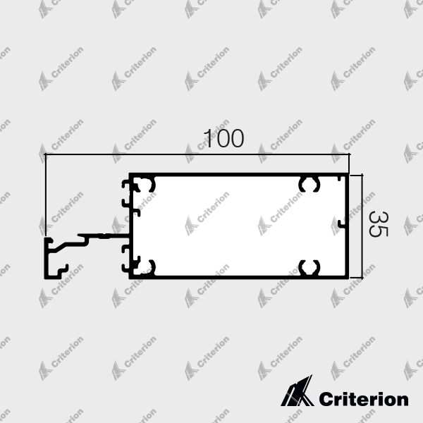 CI-P2283 OFFSET GLAZING TRANSOM SILL