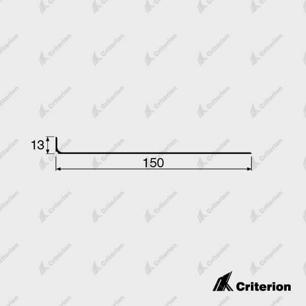 150 x 13mm Feather Edge PVC Skirting - Criterion Industries